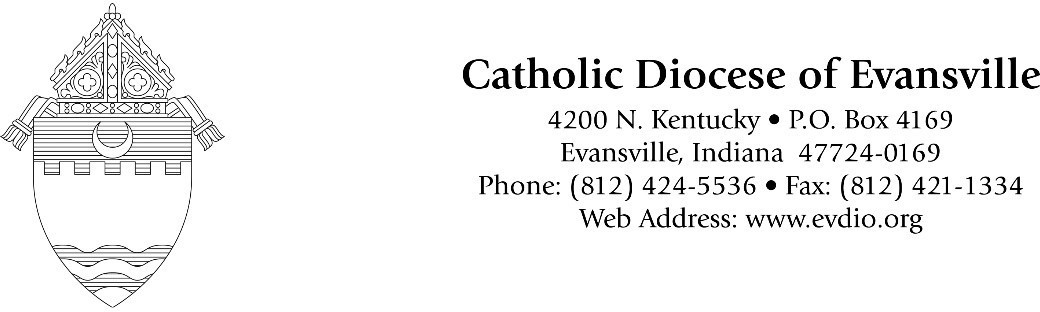 Diocese of Evansville places Father Bernie Etienne on administrative ...